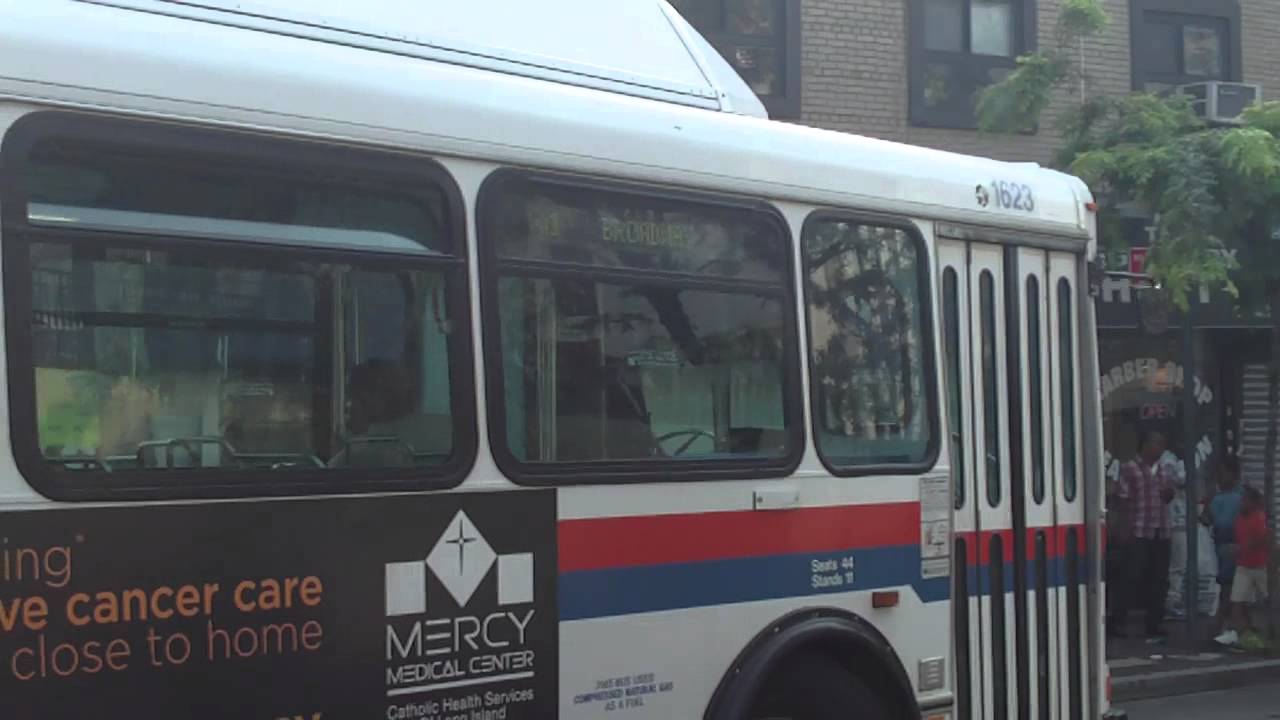 MTA Long lsland Bus: Orion V CNG 1623 N1 Bus@Jamaica Terminal - YouTube