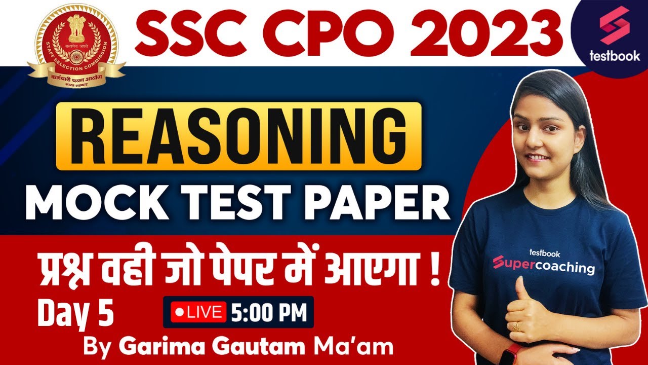 SSC CPO 2023 Reasoning SSC CPO Reasoning Practice Paper Set 6