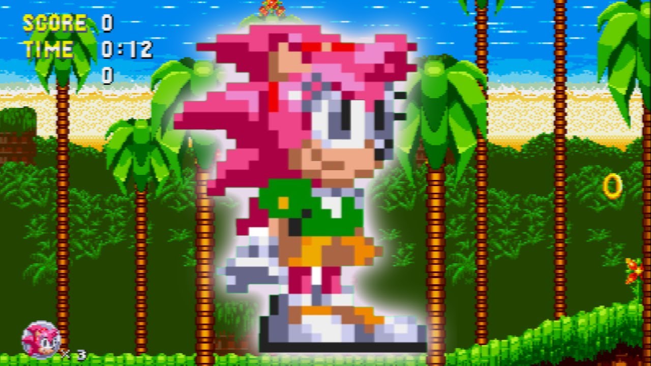 SUPERSTARS AMY IN SONIC TRIPLE TROUBLE 16 BITS - First Look Gameplay ...