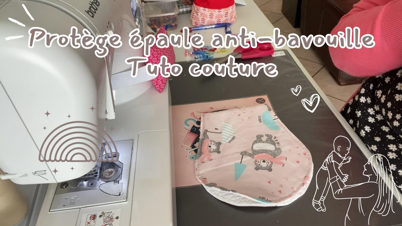 Créez un protège-épaule anti-bavouille pour les rots de bébé | Tuto ...
