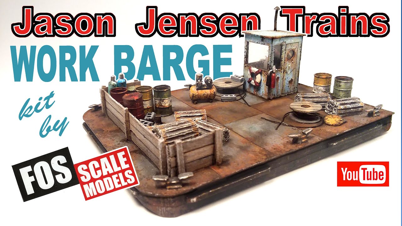 Work Barge kit by Fos Scale Models. - YouTube