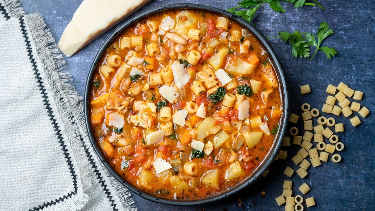 Turkey Minestrone Soup - YouTube