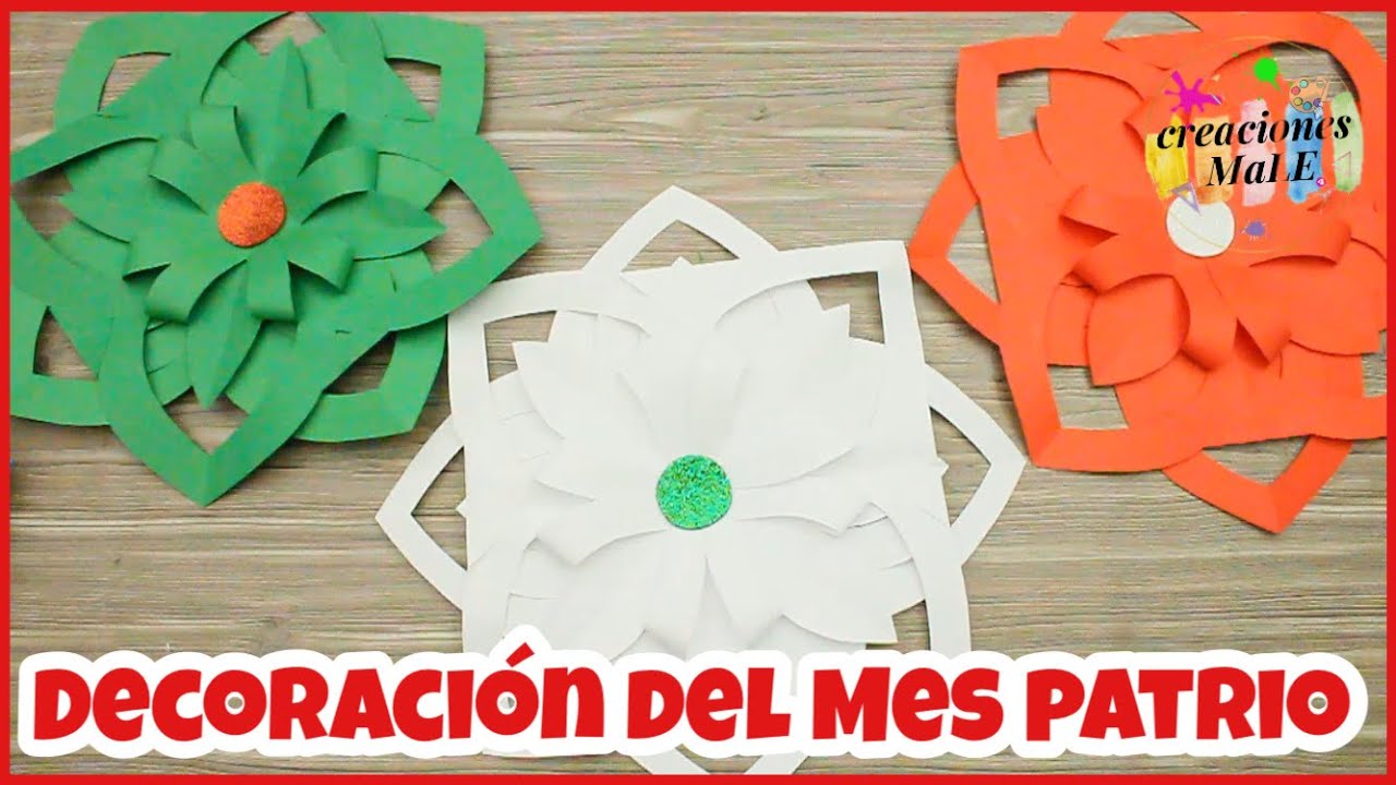 DECORACION PARA EL MES PATRIO || DIY - YouTube