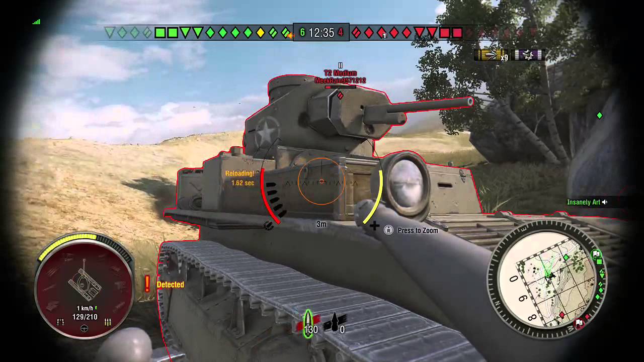World of Tanks - No Gun depression haha - YouTube
