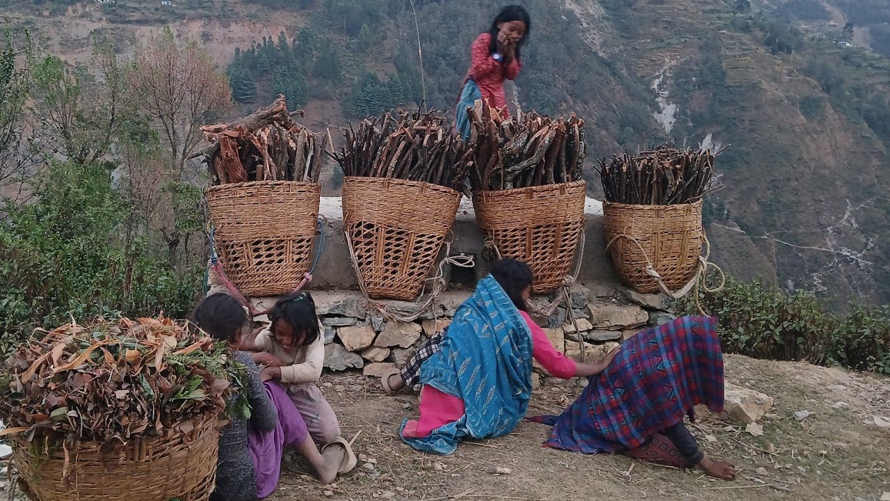 Naturally peaceful and beautiful himalayan village || daily activities ...