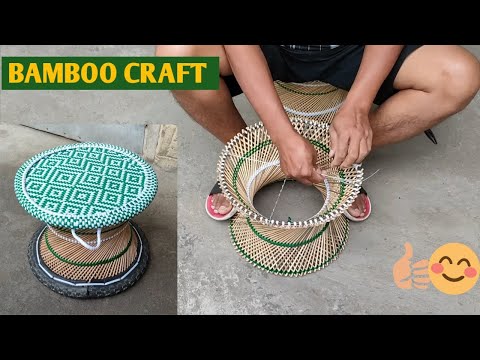 How to make Bamboo Stool/Mora - YouTube