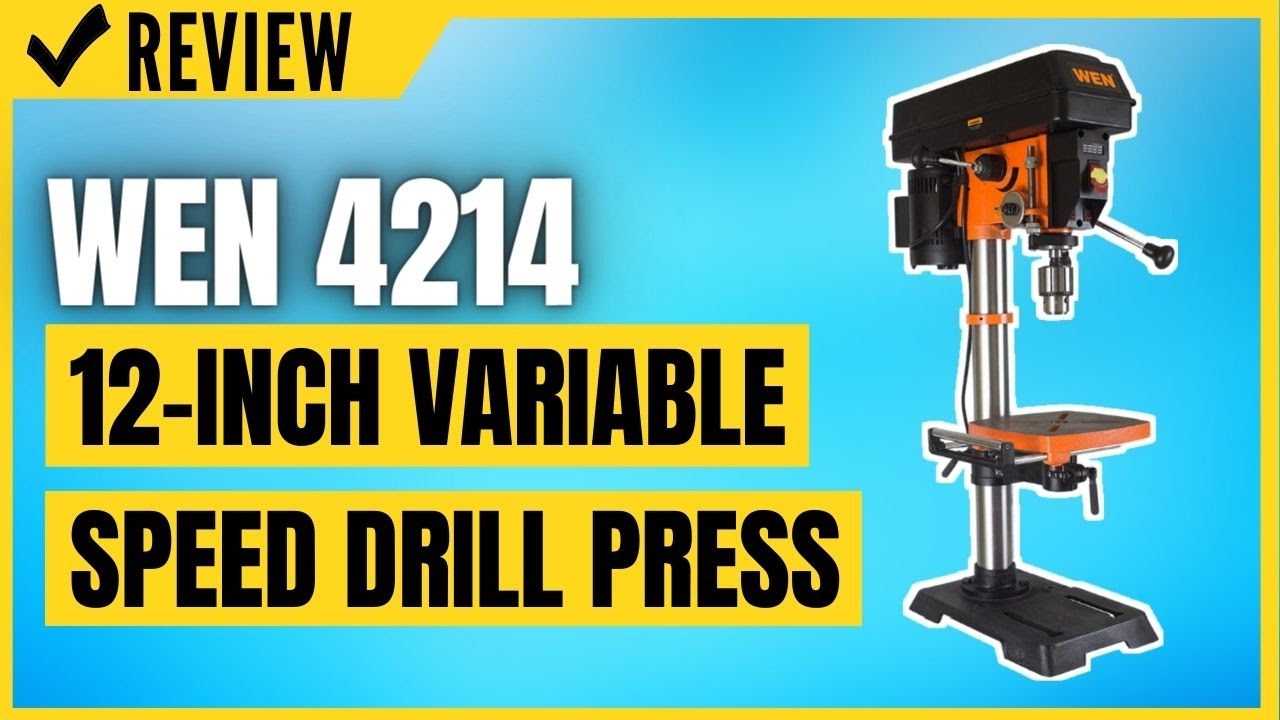 WEN 4214 12-Inch Variable Speed Drill Press, Orange Review - YouTube