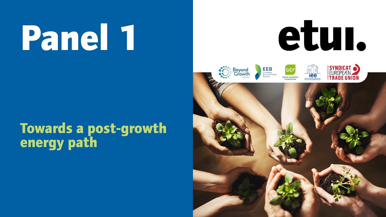 Panel 1: Towards a post-growth energy path - YouTube