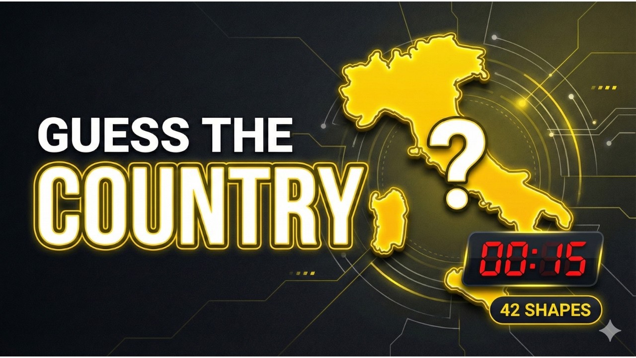 Speed Quiz: Can You Name These 42 Countries By Shape? ⏱️ - YouTube