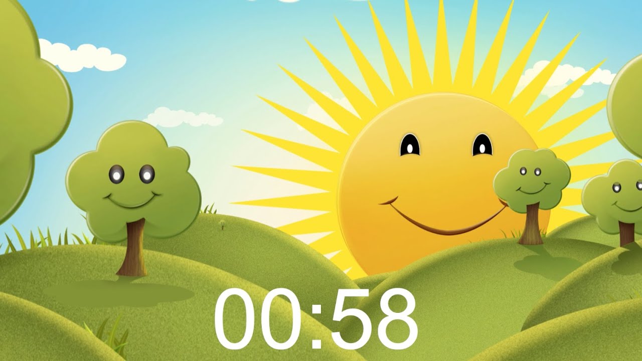 1 Minute Happy Countdown Timer - YouTube
