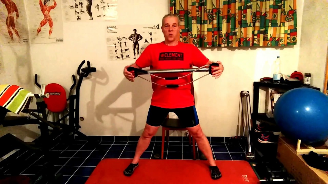 Bullworker "sit at home" routine -7 reps and 10 count isometric hold ...