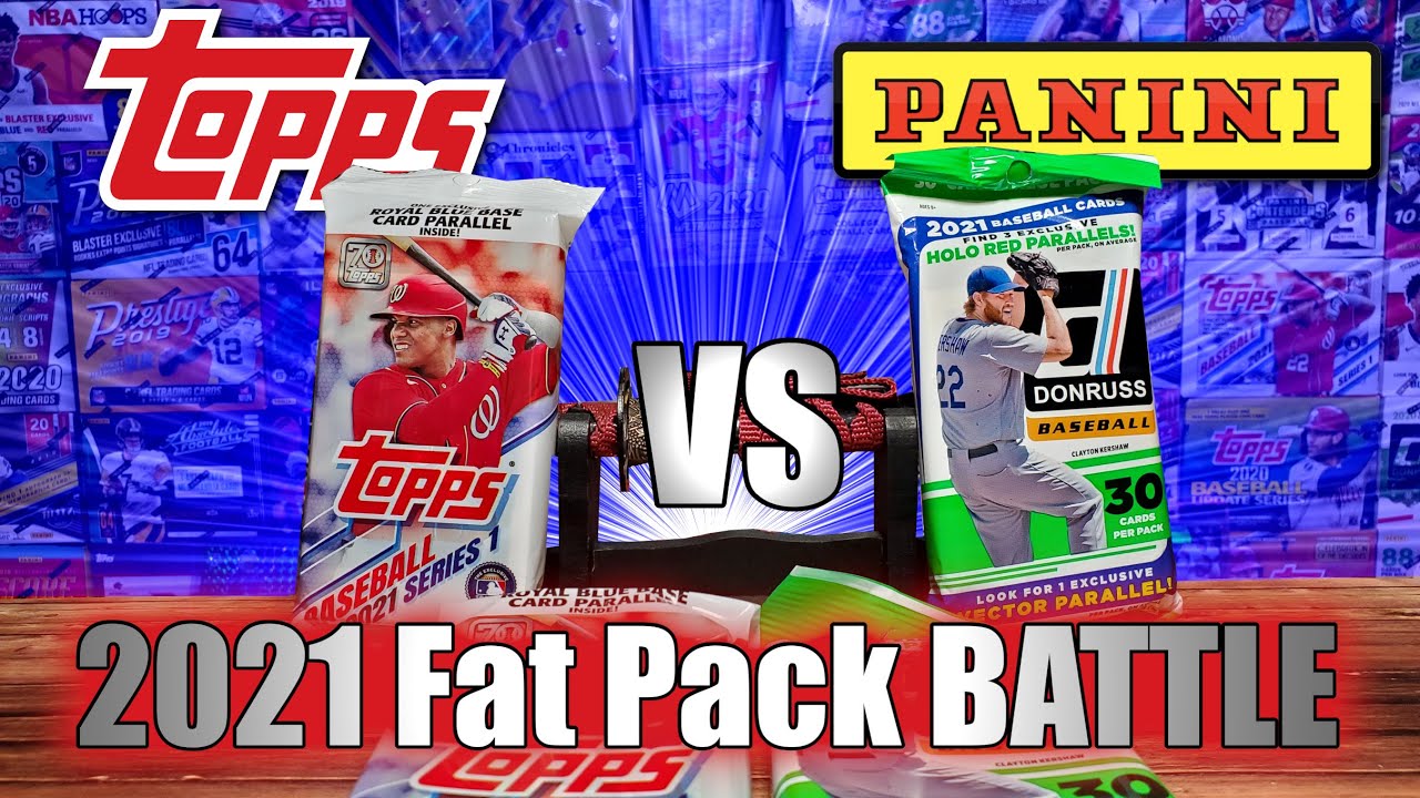 Topps vs Panini Baseball Fat Pack Battle! 2021 Topps Series 1 vs 2021 ...