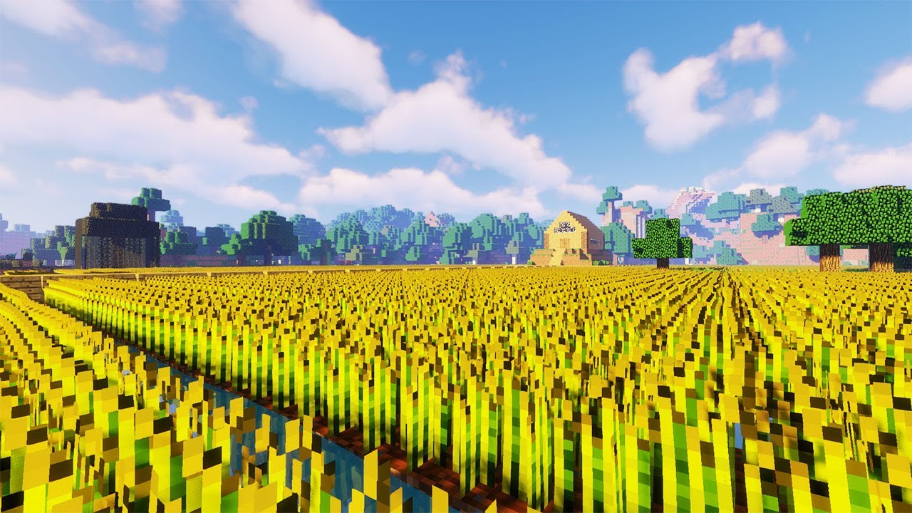 Minecraft Farming Timelapse - Wheat Island - YouTube