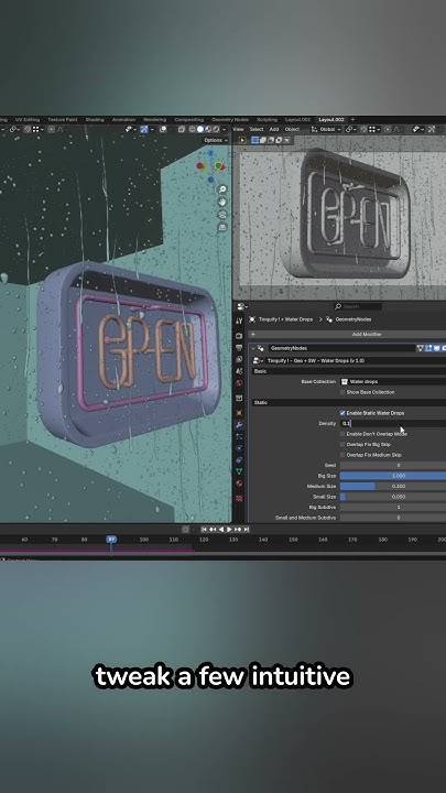 Instant & Dynamic Water drops with Smart Weathering - YouTube