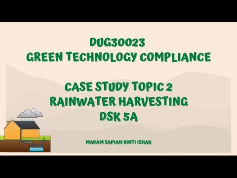 DUG30023 | GREEN TECHNOLOGY COMPLIANCE (RAINWATER HARVESTING) - YouTube