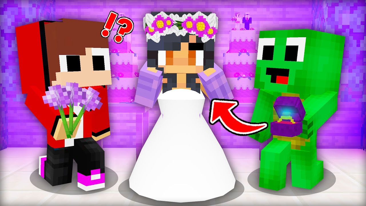 Baby Mikey & Baby JJ Want to Marry APHMAU in Minecraft Challenge (Maizen Mazien Mizen) - YouTube