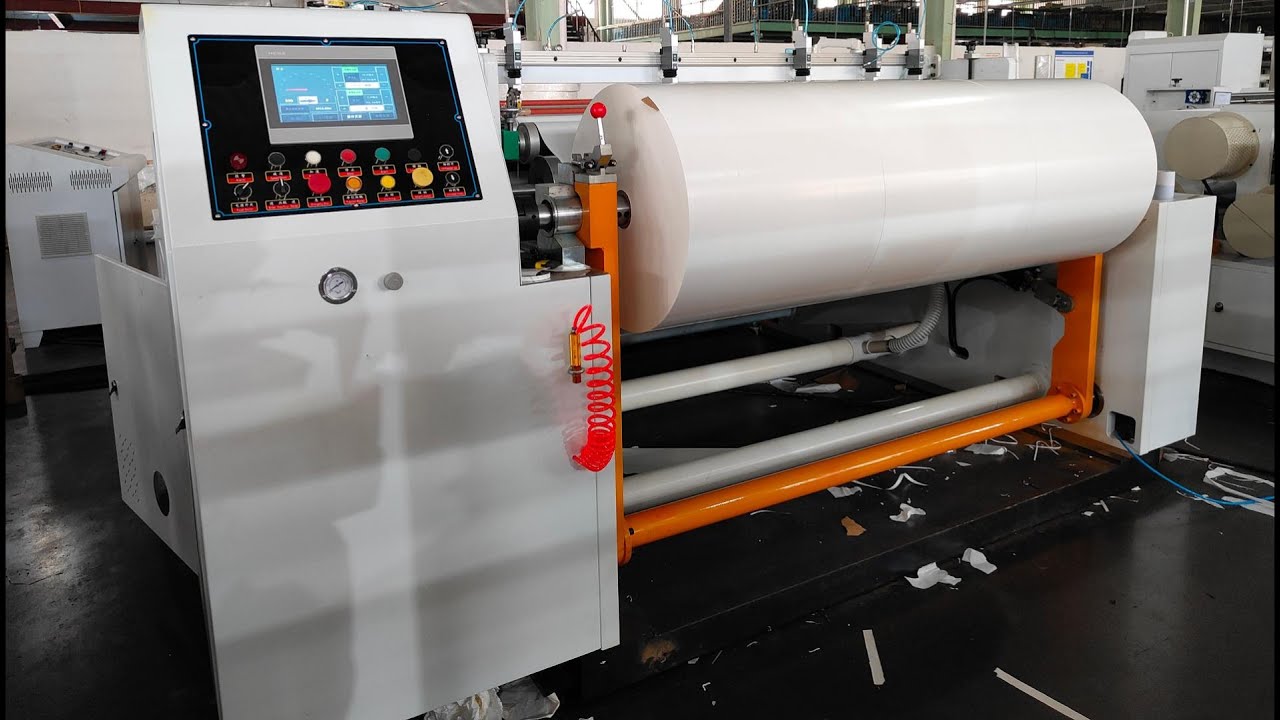 Newest Coating White Kraft Paper Rewinding Machine For Jumbo Roll ...