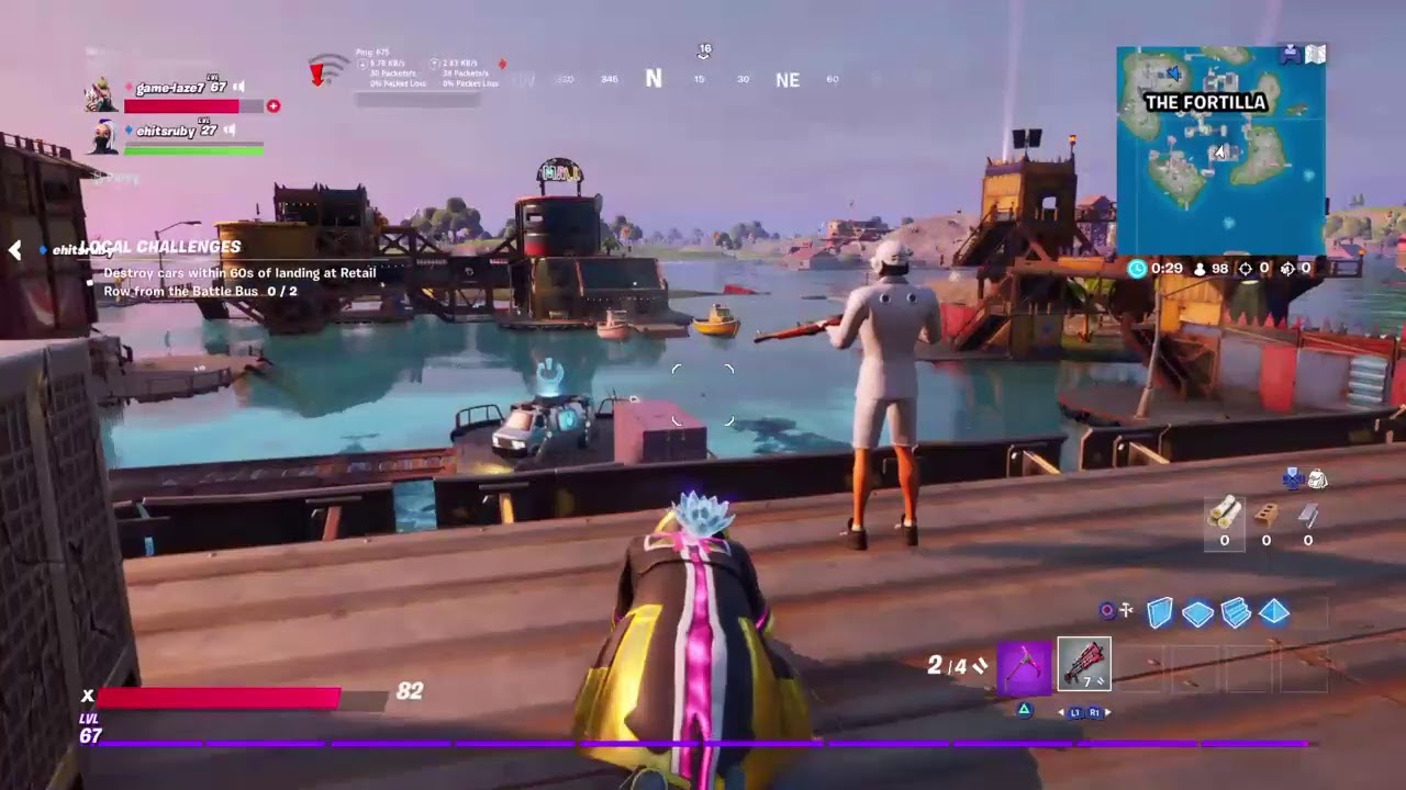 Playing new girlfriend Fortnite battle royale - YouTube