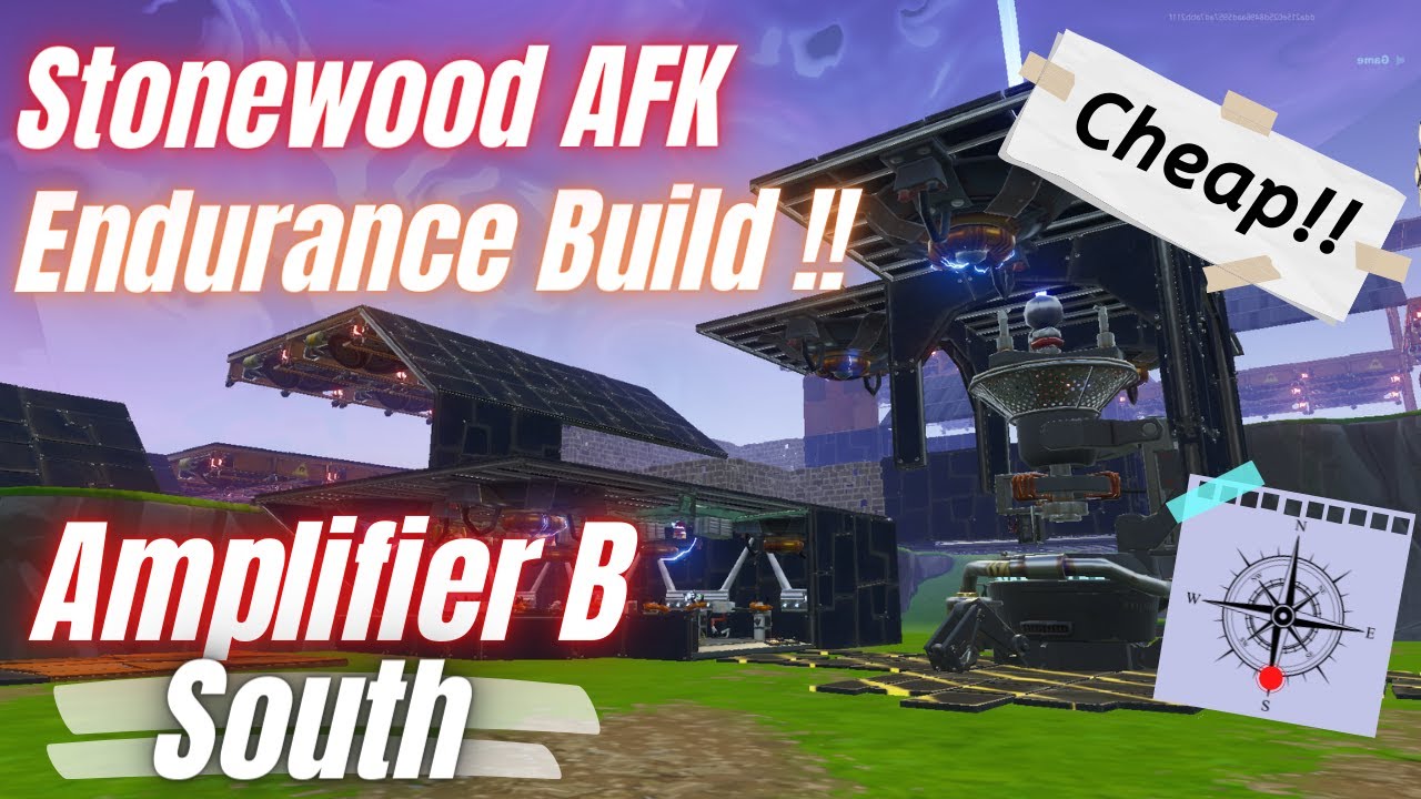 Fortnite STW Stonewood endurance build AFK - Amplifier B South - CHEAP ...