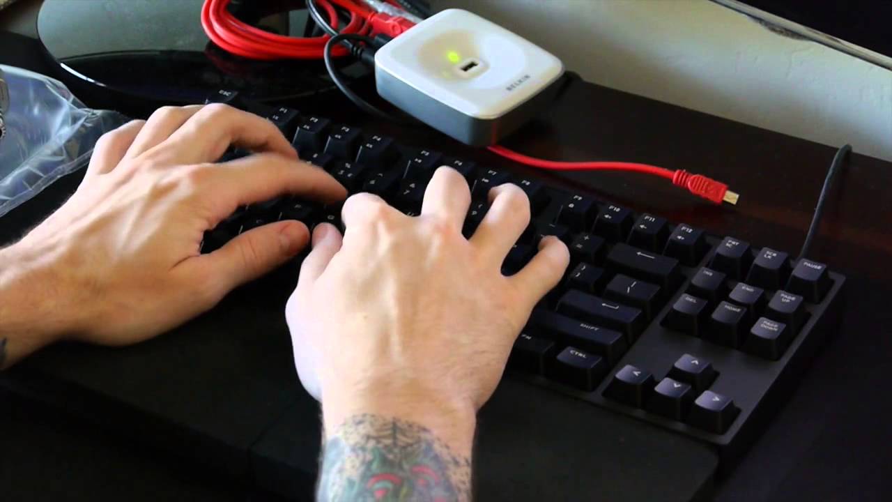 CM Storm Novatouch Typing Test (45g Topre) - KeyChatter.com - YouTube