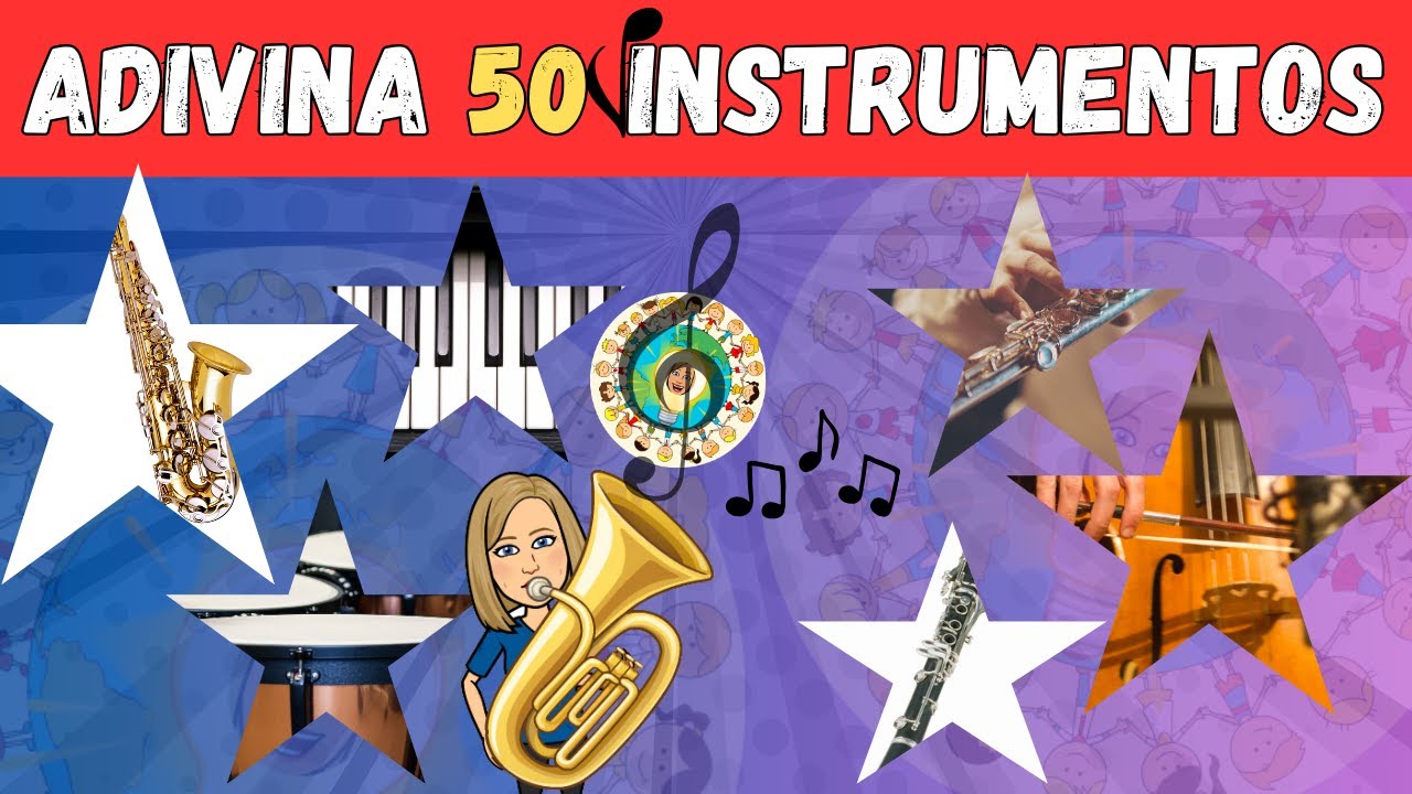 Adivina 50 instrumentos / Instrumentos musicales Quiz No. 1 - YouTube