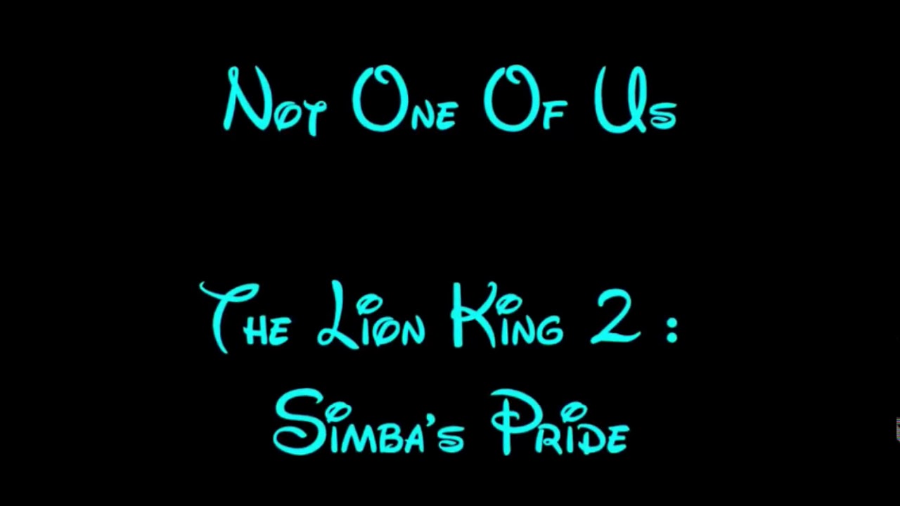 Lion King you are not one of us - YouTube