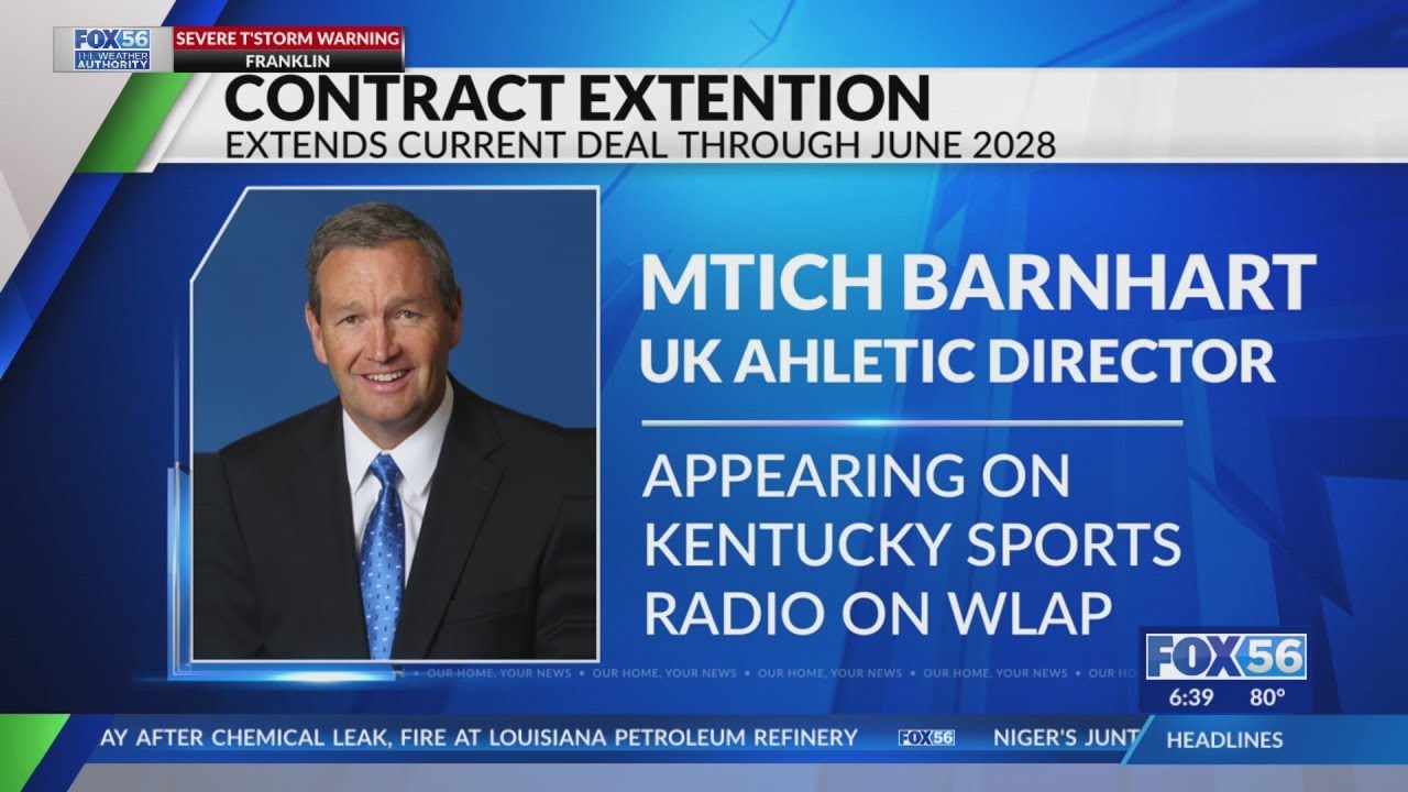 Mitch Barnhart signs contract extension - YouTube