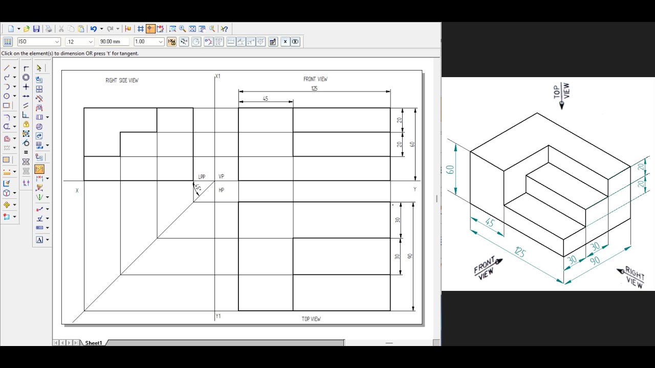 EX1.5 20ME02P 2D MODEL - CAEG Lab Solid Edge (Kannada) - YouTube