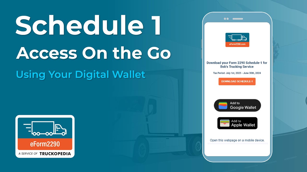 Access your Schedule 1 Anytime, Anywhere with Google and Apple Wallets ...