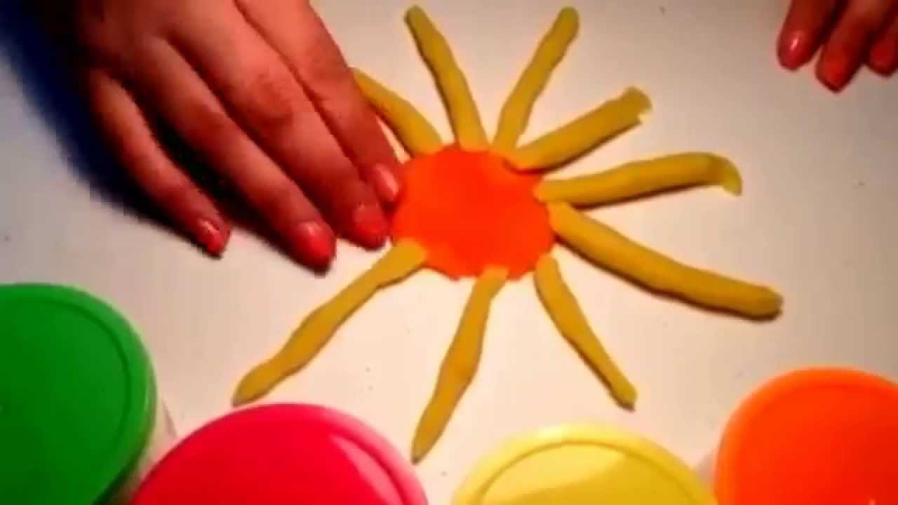 DIY Playdough Sunshine Kids Craft - YouTube