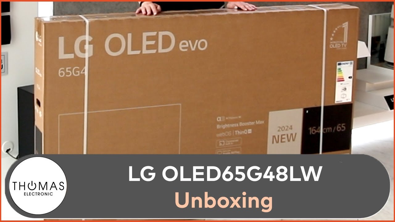 UNBOXING - LG OLED65G48LW - OLED evo TV 2024 65" G4 - Thomas Electronic ...