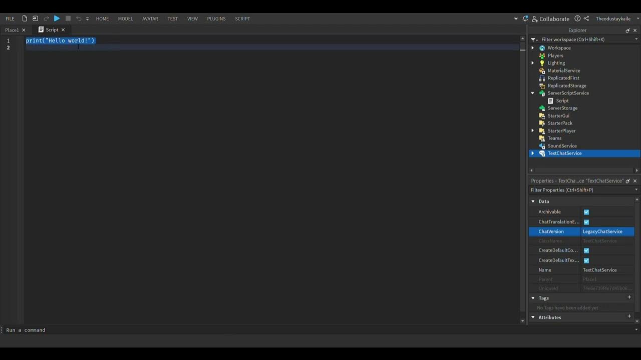 How To Make Chat Tags (ServerScriptService) LegacyChatService - YouTube