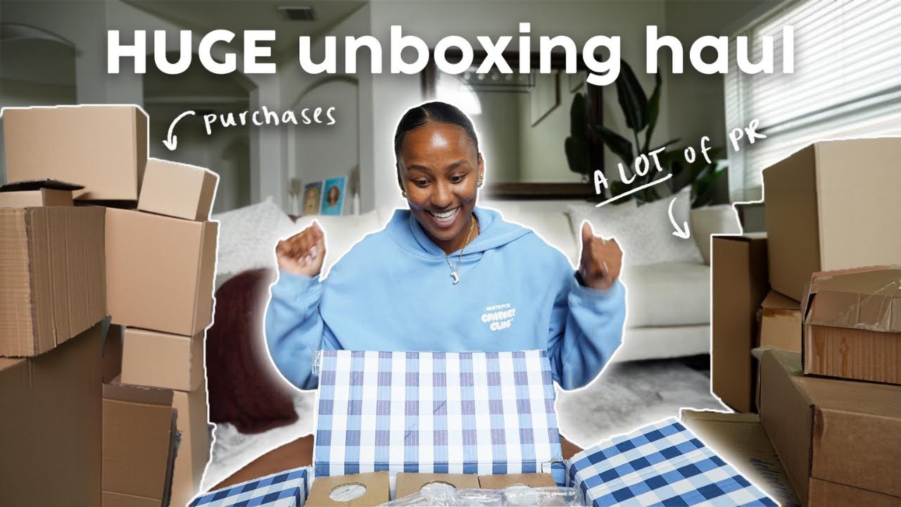 HUGE unboxing haul (makeup, skin & body care) - YouTube