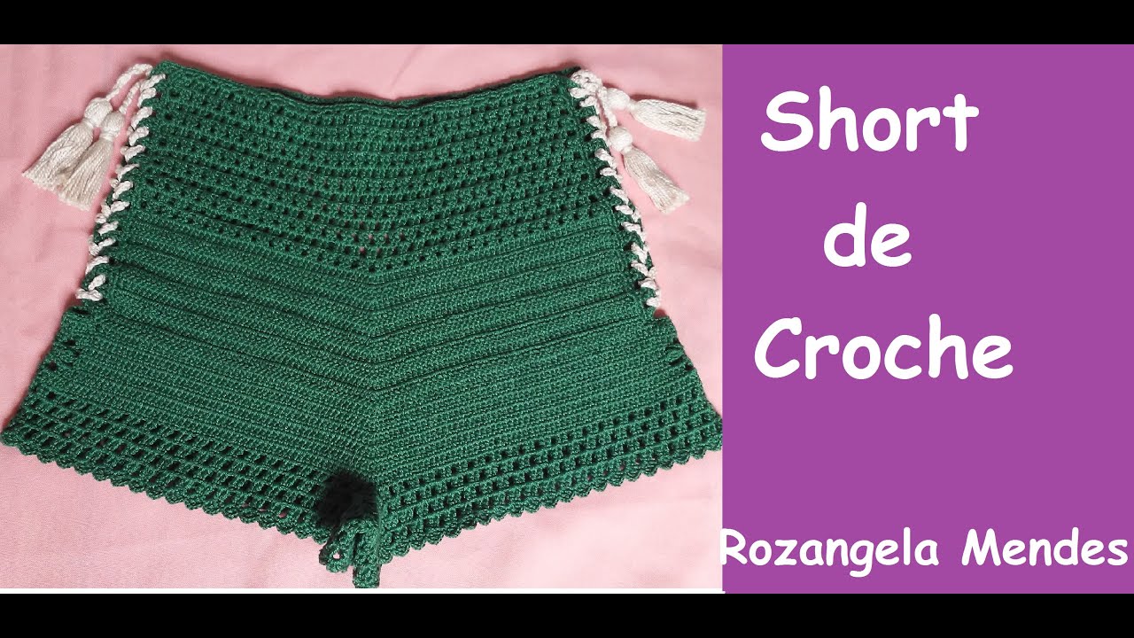 Short de Croche Tutorial Passo a Passo - YouTube