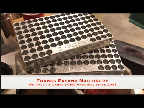 100 Round CNC Custom Reloading Blocks - YouTube