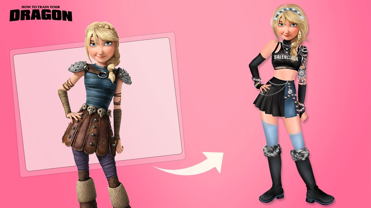 Pixar Movie GlowUp Arts | Astrid Glow Up Into Bad Girl - YouTube