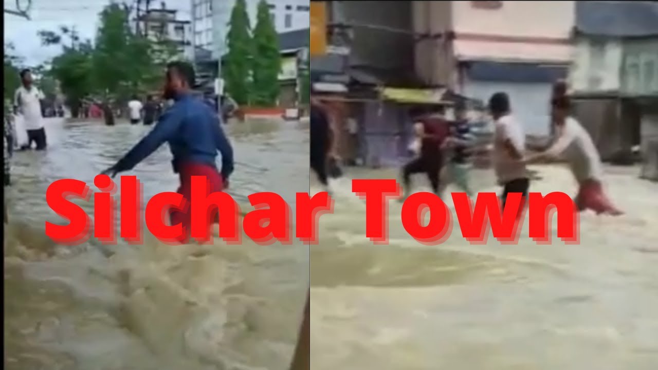 Silchar road under water || silchar flood 2022 - YouTube