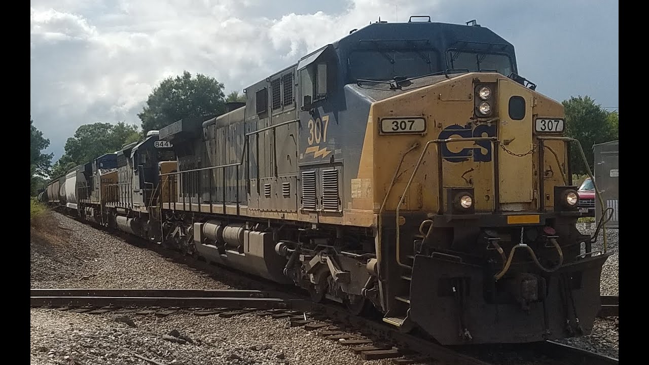 CSX Train Q583 With CSX Leader 307 At Chester SC On The CSX Monroe Subdivision. 9-9-2020 - YouTube