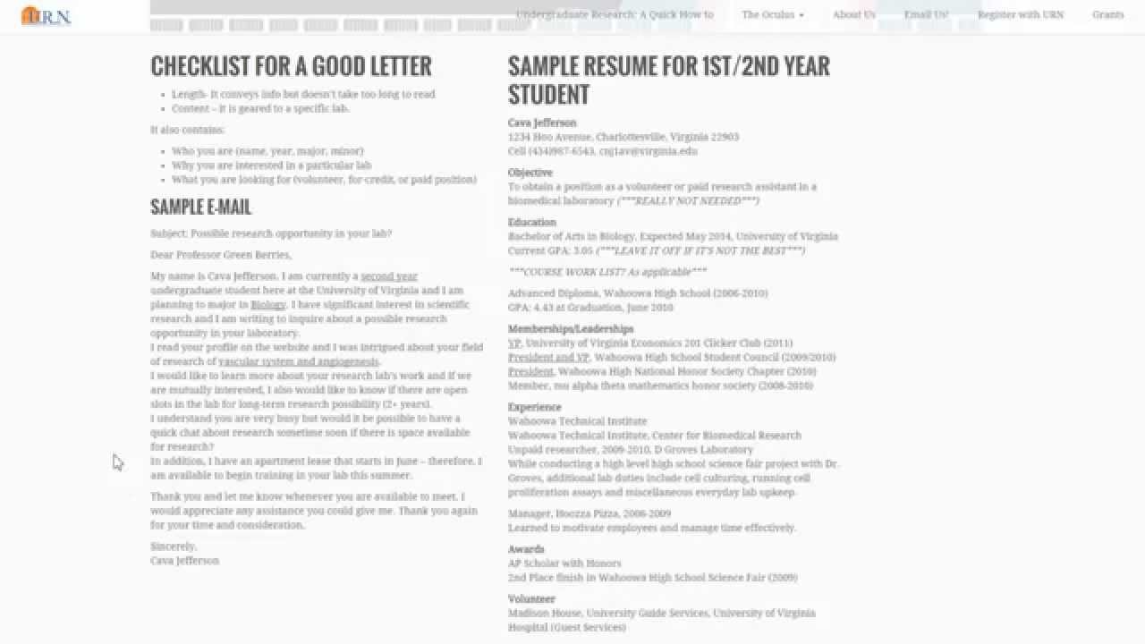 How to get into Contact with Professors: The Email - YouTube