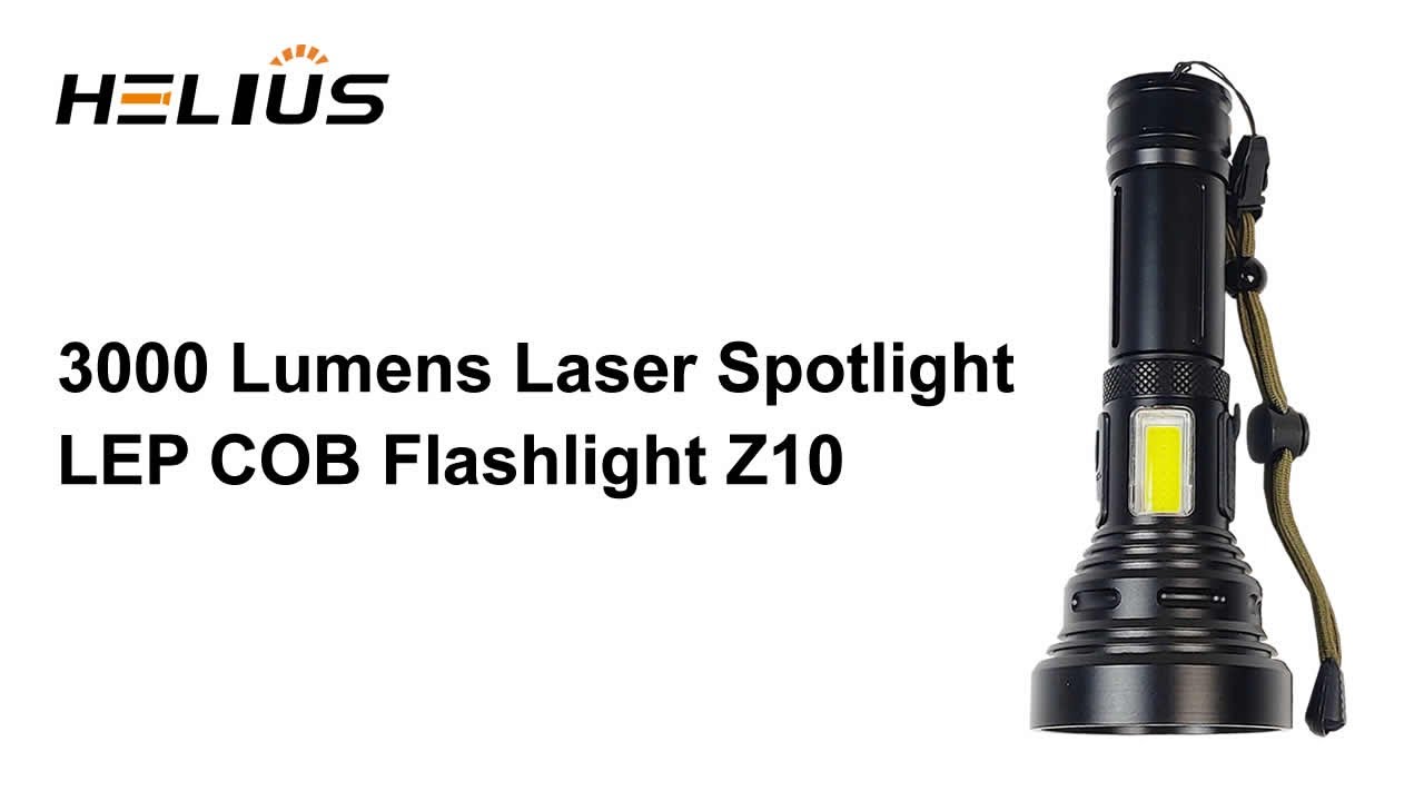 3000 Lumens Laser Spotlight LEP COB Flashlight Z10 - YouTube