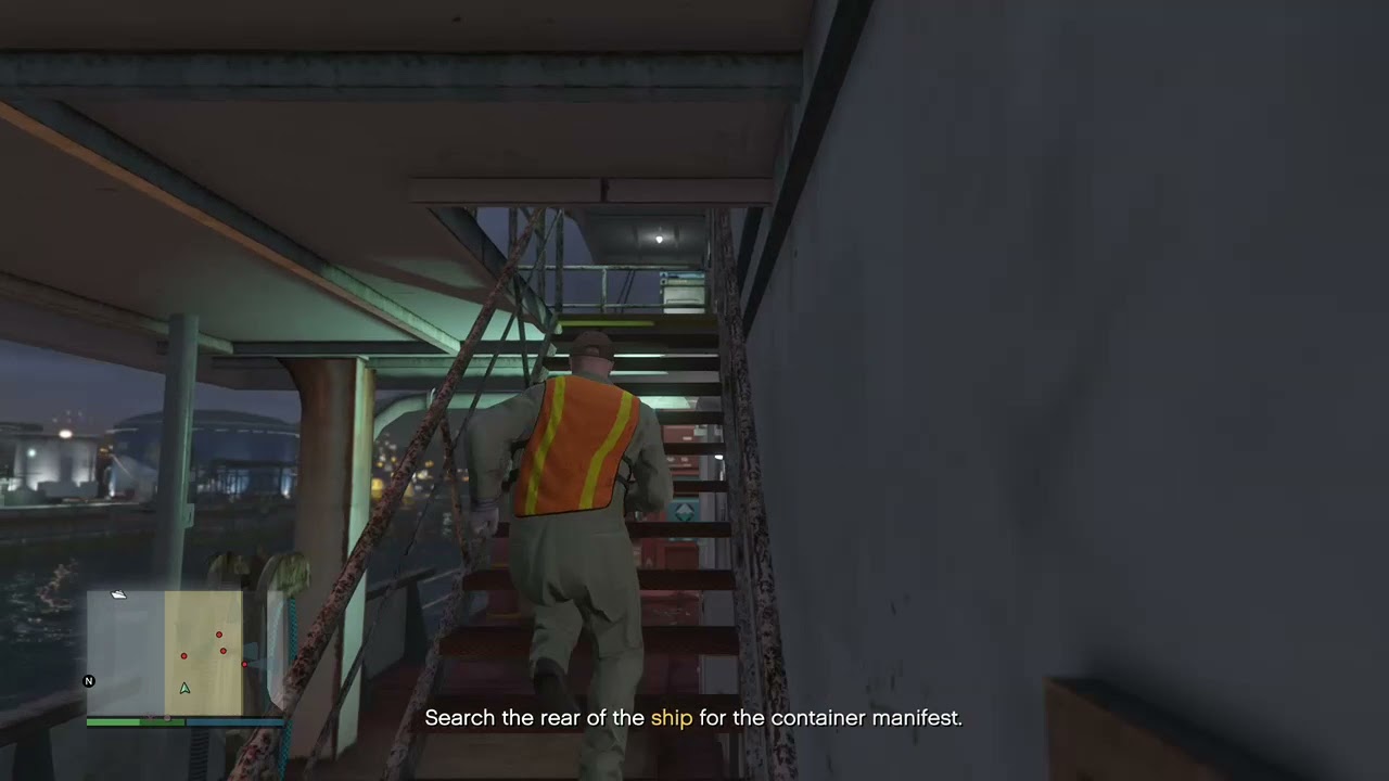 search the rear of the ship for the container manifest - YouTube