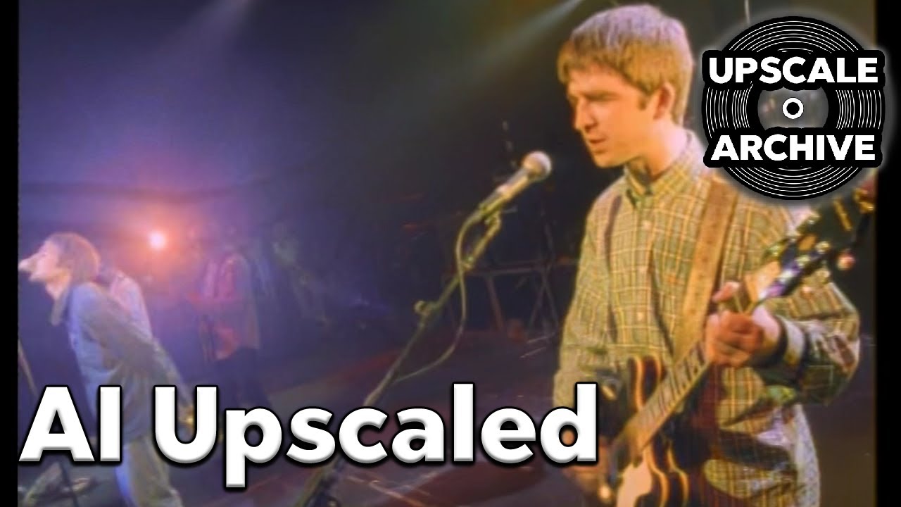 Oasis - Cigarettes and Alcohol (Live by the Sea, 1995) 1080p50fps AI ...