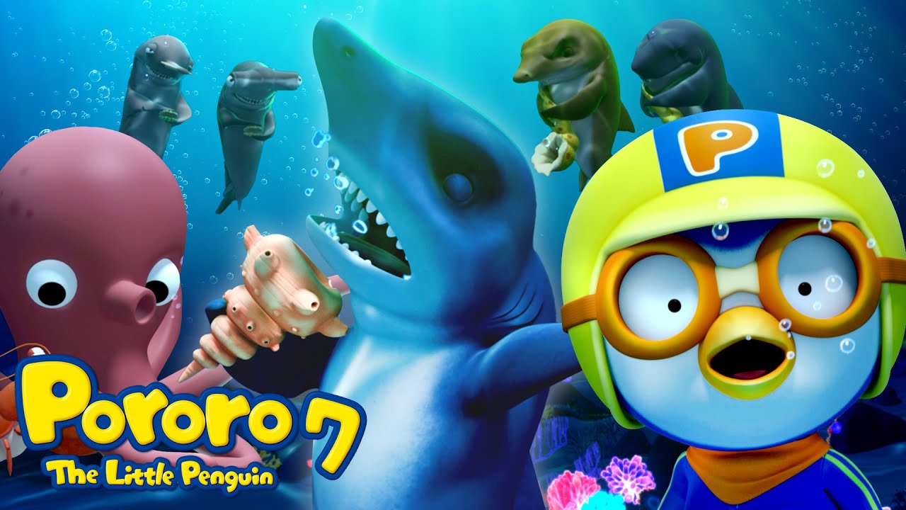 Pororo English Episode | Shark's Song | Learn Good Habit | Pororo ...