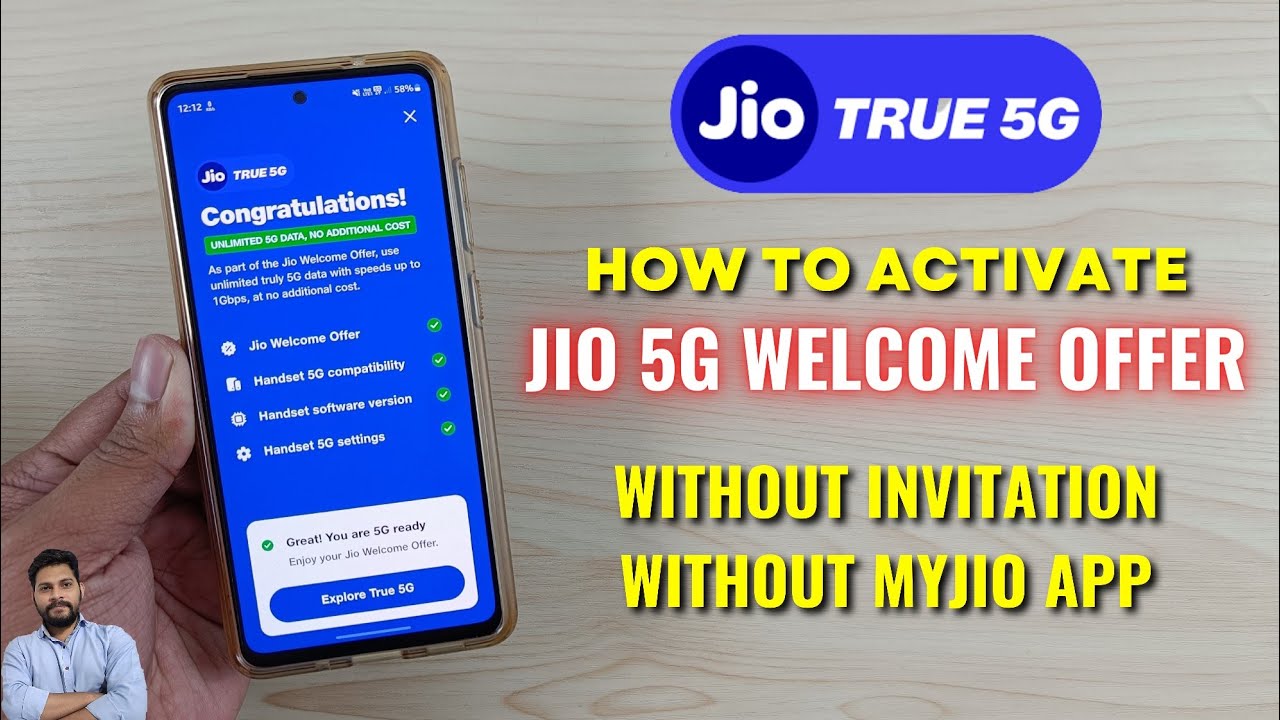 How To Enable Jio 5G Welcome Offer Without Invitation MyJio App YouTube