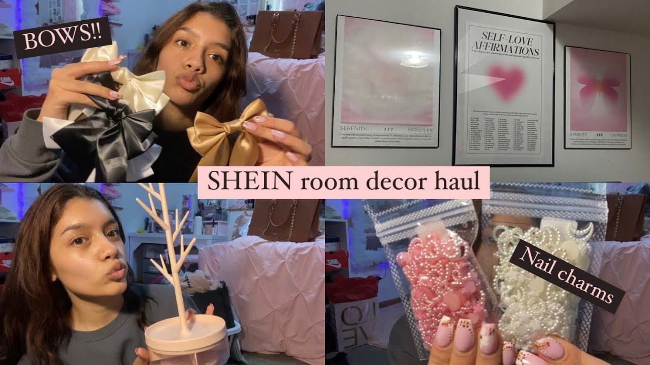 SHEIN ROOM DECOR HAUL!! (peep the new room) - YouTube