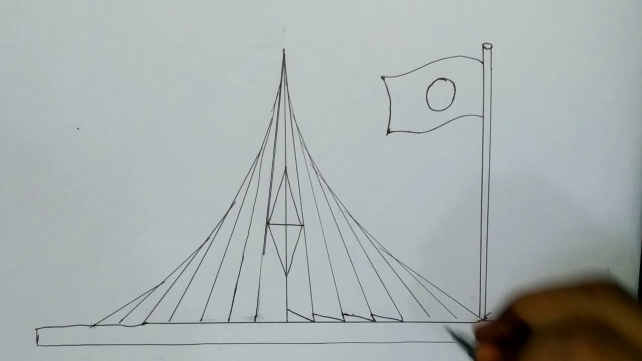 Easy way to draw a National Memorial - YouTube