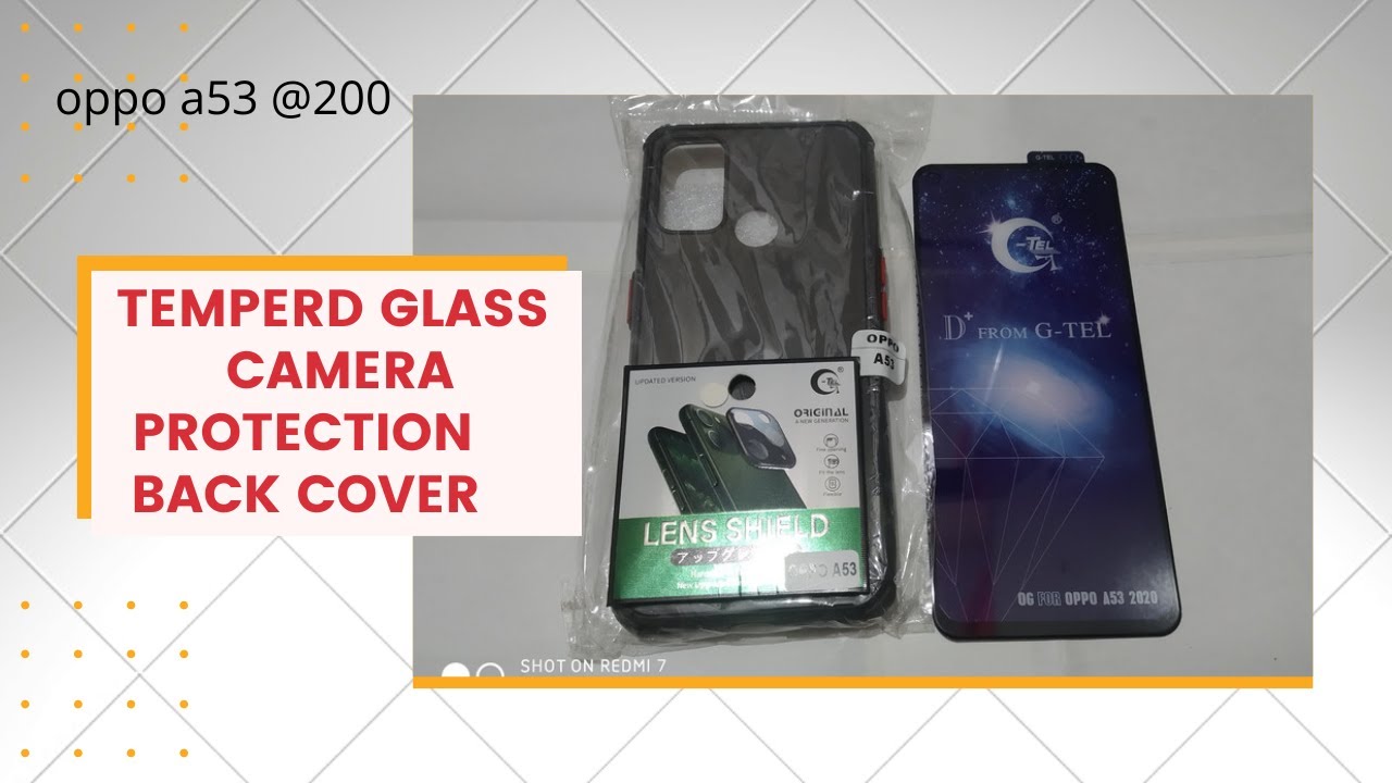 OPPO A53 CAMERA LENS PROTECTION_TEMPERD GLASS 11D_ BACK COVER ALL IN ...