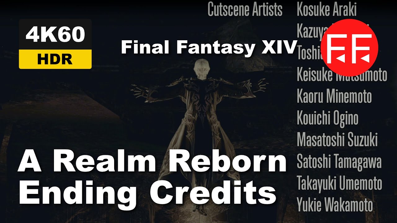 FFXIV - A Realm Reborn - Ending Credits - YouTube