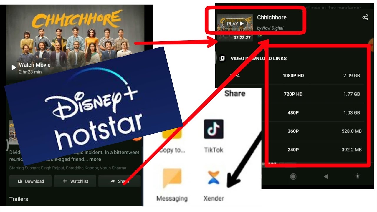How to download Hotstar online videos and share others phone ...