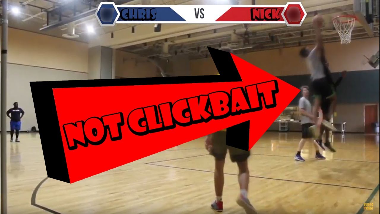 INSANE DUNK ON in Full Court Pickup Basketball Game - YouTube